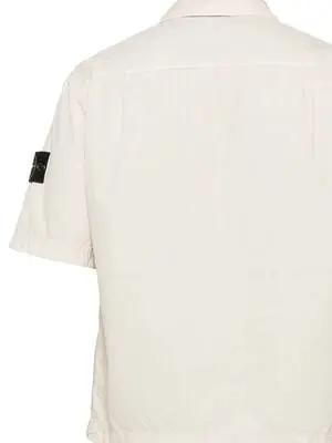 Stone Island Compass Patch Short-sleeved Shirt - Sand