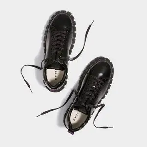 Eytys Odessa Leather Trainers - Black