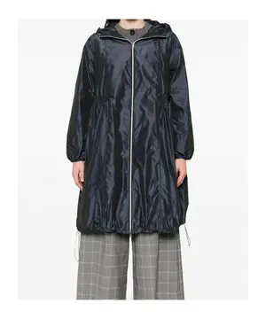 Herno Hooded Zip-up Parka - Black