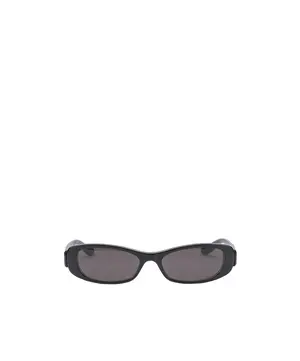 Balenciaga Nova Oval Frame Sunglasses - Gray