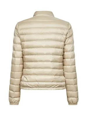 Moncler Lans Zip-up Short Padded Jacket - Beige