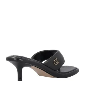Pinko Love Birds Plaque Sandals