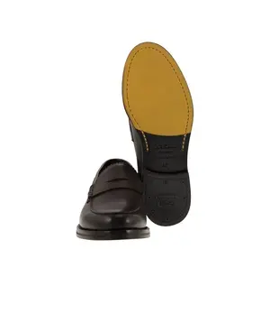 DOUCAL'S Penny Slip-on Loafers - Black