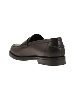 DOUCAL'S Penny Slip-on Loafers - Black