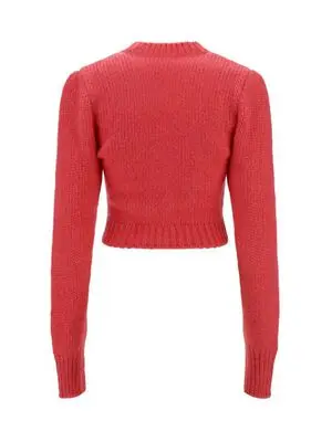 Alessandra Rich Ribbon-embroidered Knit Cardigan