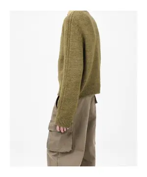 Our Legacy Roundneck Jumper - Flush Green Rustic Wool Silk