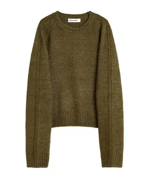 Our Legacy Roundneck Jumper - Flush Green Rustic Wool Silk