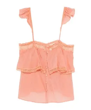 FORTE_FORTE Ruffled Detail Blouse - Pink