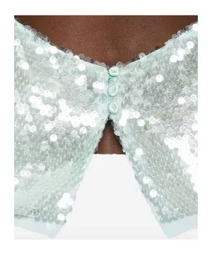 FORTE_FORTE Sequin Embellished Blouse - White
