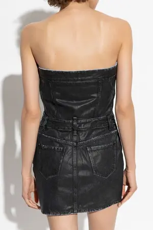 Dsquared2 Strapless Denim Dress