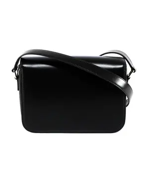 Celine Classique Triomphe Bag In Shiny Calfskin - Black