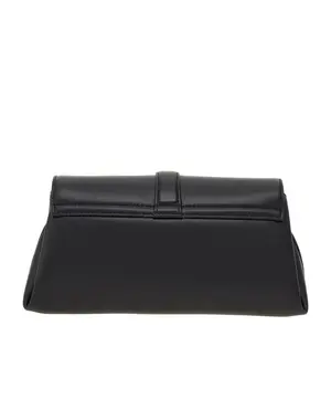 FERRAGAMO Gancini Front Flap Crossbody Bag - Black