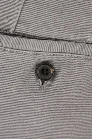 Thom Browne Tapered Leg Chinos With Pressed Crease - Medium Grey