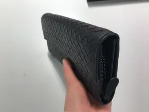 Bottega Veneta Knit A Flip Purse - Black