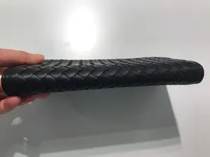 Bottega Veneta Knit A Flip Purse - Black