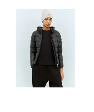 Moncler Logo Patch Ribbed Beanie