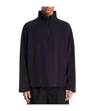 THE ROW Long Sleeve Zip-up Blended Top