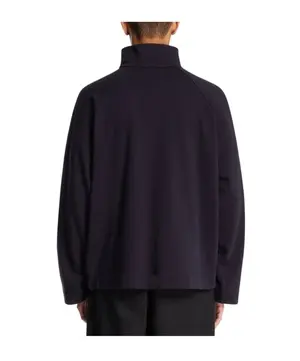 THE ROW Long Sleeve Zip-up Blended Top