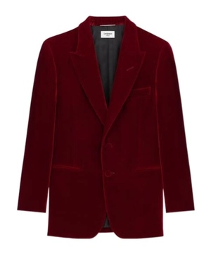 Saint Laurent Velvet Single-breasted Jacket - No