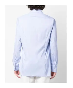 BARBA NAPOLI Button-up Stretch-cotton Shirt