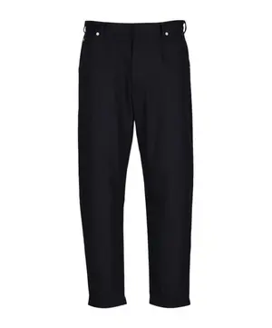 Prada Triangle Logo Tapered Jeans - Black