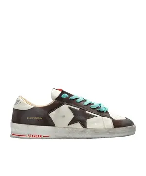 GOLDEN GOOSE Star Detail Leather Sneakers - Black