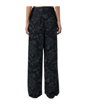 Blumarine Laser-print Wide-leg Trousers