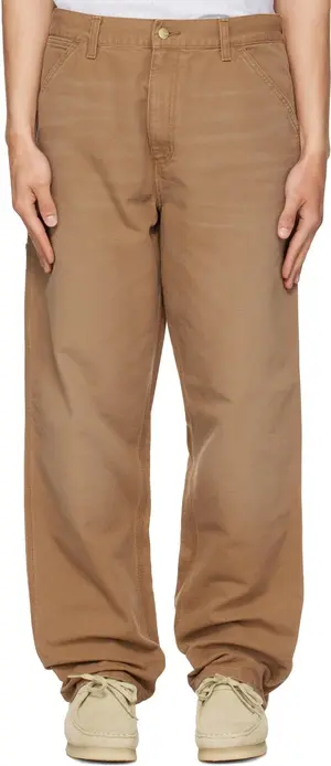Carhartt Work In Progress Patch Detail Trousers - Brown