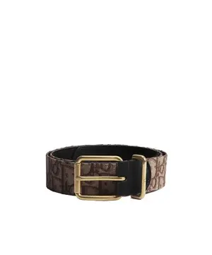 Dior Logo-jacquard Buckle Belt - Brown