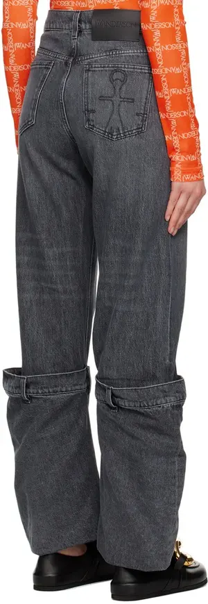 J.W.ANDERSON Jw Anderson Logo Patch Distressed Jeans