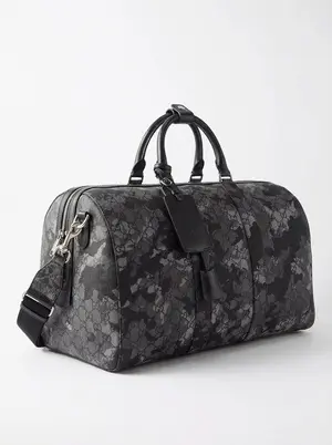 Gucci Gg Duffle Bag - Black And Gray