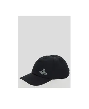 VIVIENNE WESTWOOD Logo Embroidered Cotton Cap