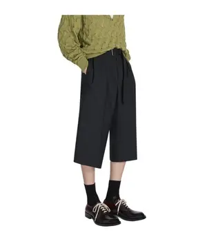 Dries Van Noten Belted Pleated Shorts