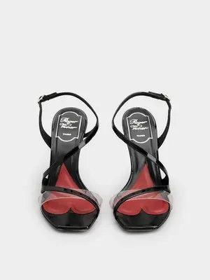 ROGER VIVIER I Love Vivier" Pvc And Patent Leather Sandals