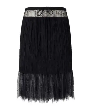 Pinko Lace Detail Gathered Skirt