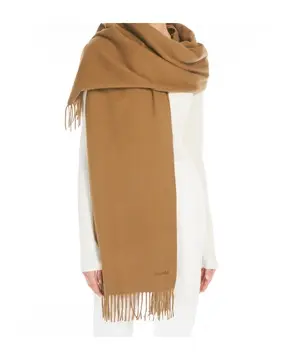 Max Mara Baci Fringed Edge Scarf - Beige