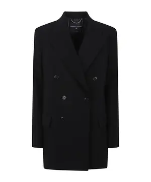 Ermanno Scervino Double-breasted Jacket - Black