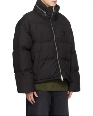 AMI Paris De Coeur Quilted Puffer Jacket