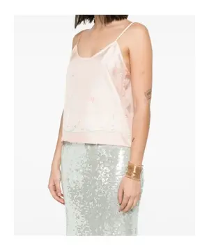 FORTE_FORTE Shell-print Silk Camisole