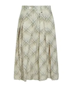 VIVIENNE WESTWOOD Vivienne Westwood Pleated Check Midi Skirt