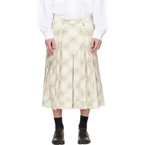 VIVIENNE WESTWOOD Pleated Check Midi Skirt