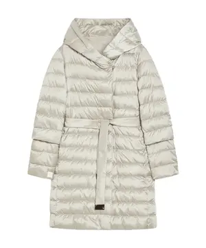Max Mara Novef Quilted Down Coat - Nude