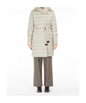 Max Mara Novef Quilted Down Coat - Nude
