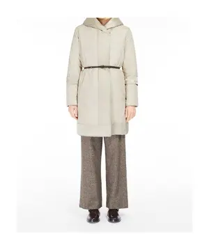 Max Mara Novef Quilted Down Coat - Nude