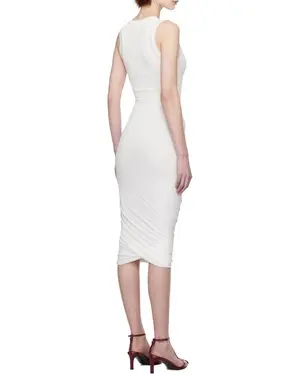 JIL SANDER Crewneck Sleeveless Midi Dress