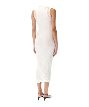 JIL SANDER Crewneck Sleeveless Midi Dress