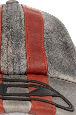 DIESEL® C-olav Logo-patch Leather Baseball Cap