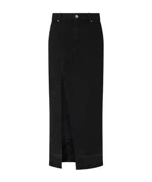 Pinko Long Slit Denim Skirt