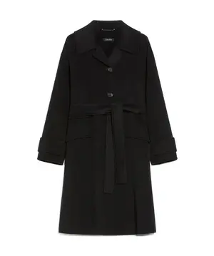 Max Mara Carla Belted Coat - Black