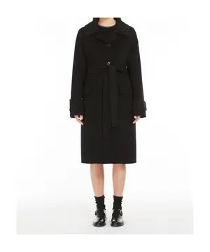 Max Mara Carla Belted Coat - Black